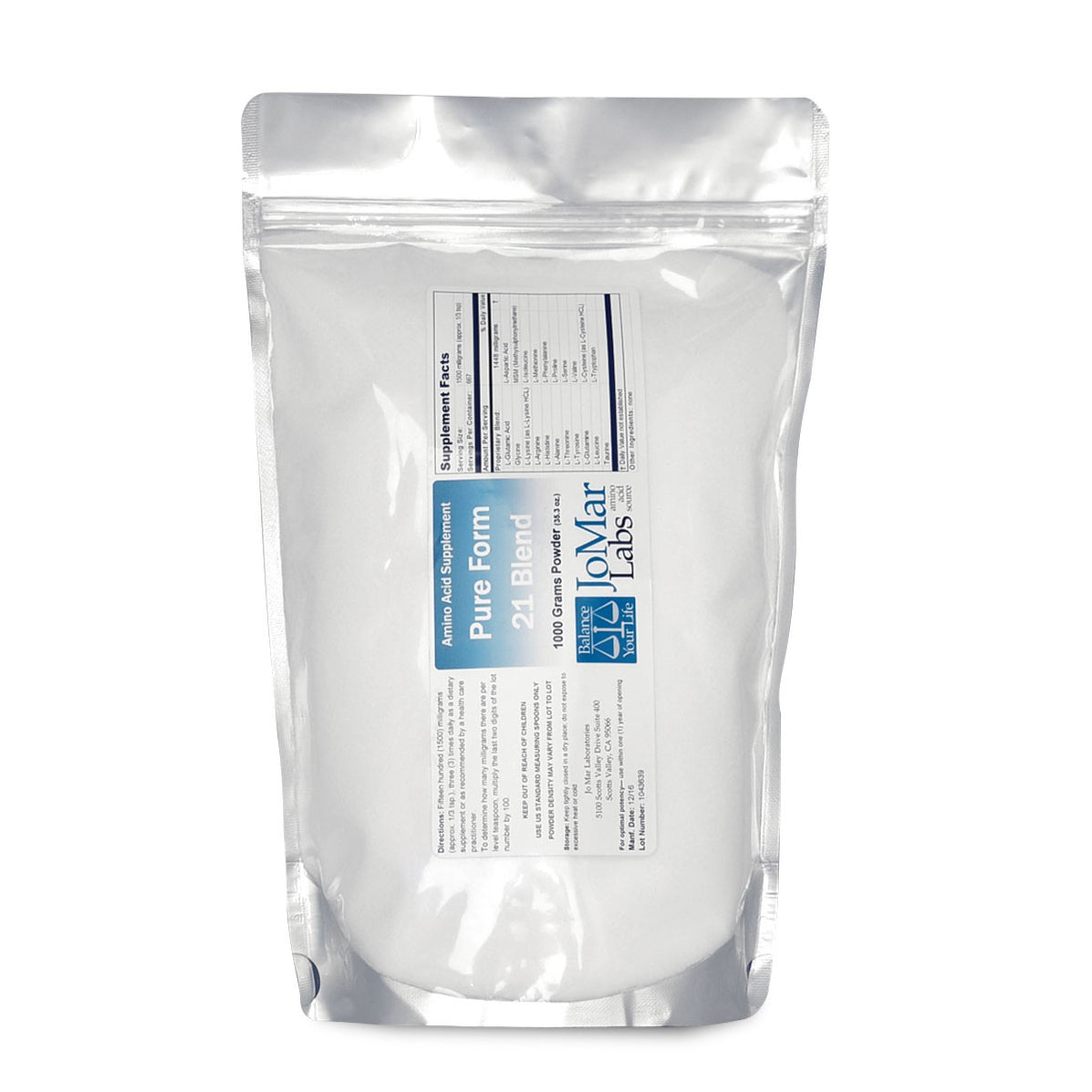 Jo Mar Labs - Your Amino Acid Source Since 1979!